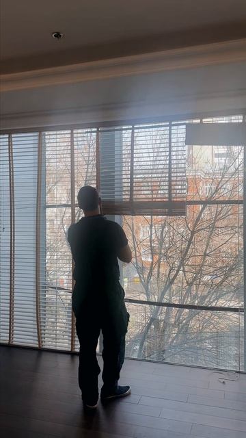 Установка горизонтальных жалюзи