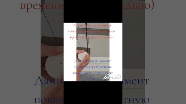 Колебание маятника
