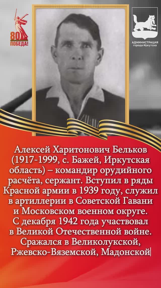 Алексей Бельков – 80 лет Великой Победе!