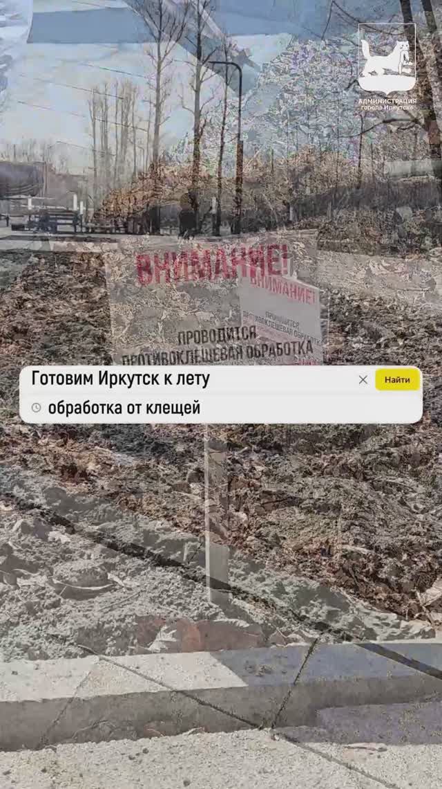 #Готовим_Иркутск к лету – обработка от клещей.