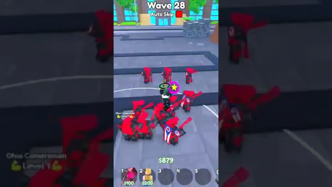 Ohio cameraman is hard. #roblox #toilettowerdefense