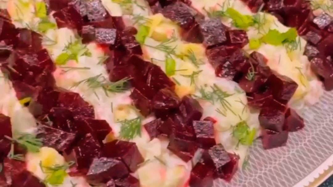 Новинка! Салат с селёдкой