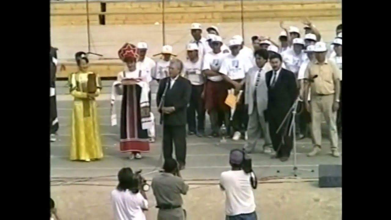 Поздравление Первого Президента РС(Я) М.Е.Николаева на закрытии I-х Спортивных Игр народов Якутии-96