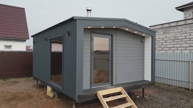 Компактная модульная баня 4,0*5,5м