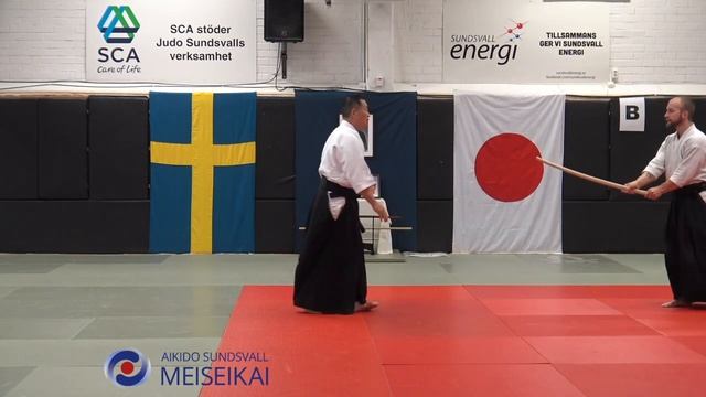 11 Aikido Tachidori Iriminage Omote Shishiya Sensei, Sundsvall 2017