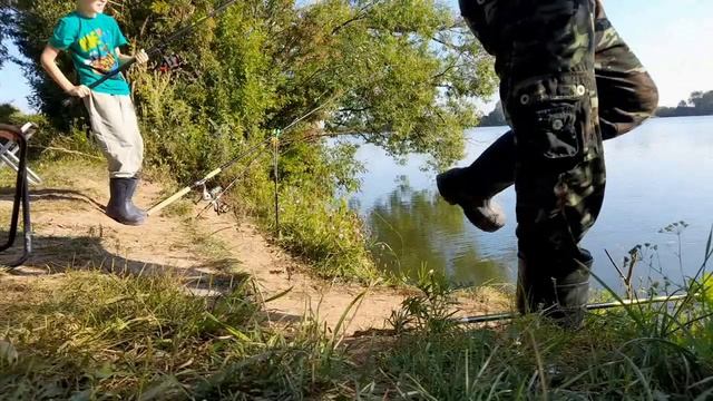 На рыбалку с сыном!