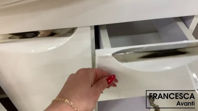 Тумба с раковиной Francesca Доминго 105 белый (2ящ+4дв, ум. Элеганс 105)