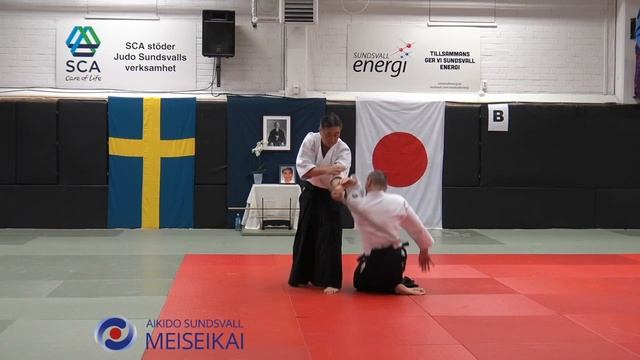 18 Aikido Ken no Tebiki Ai Hanmi Shihonage, Shishiya Sensei Sundsvall 2017