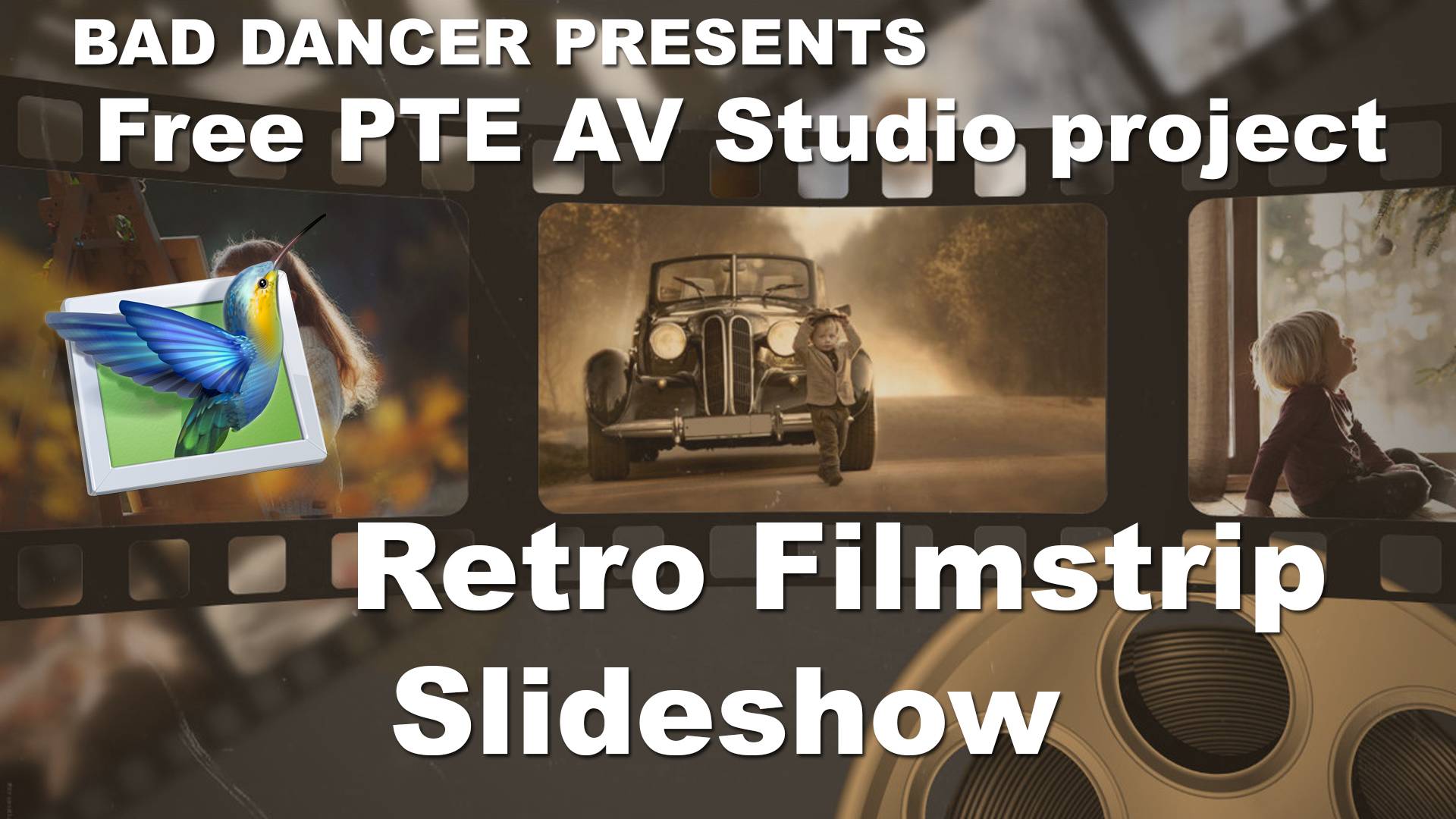 Free Pte Av Studio Pro project - Retro Filmstrip Slideshow ID 23042025