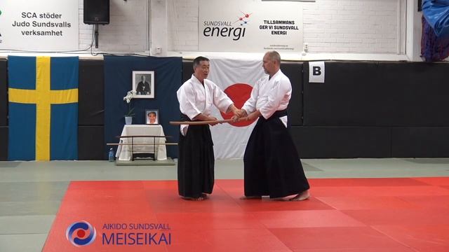 8 Aikido Tachidori Kokyonage 2 Versions, Shishiya Sensei Sundsvall 2017