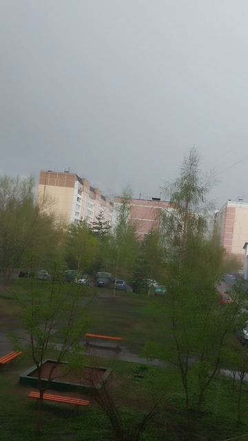 Гроза в конце апреля⛈️🌩