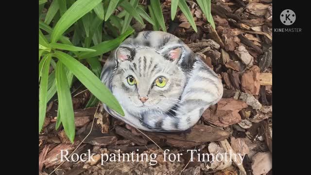 Painting on the rock, рисунок на камне
