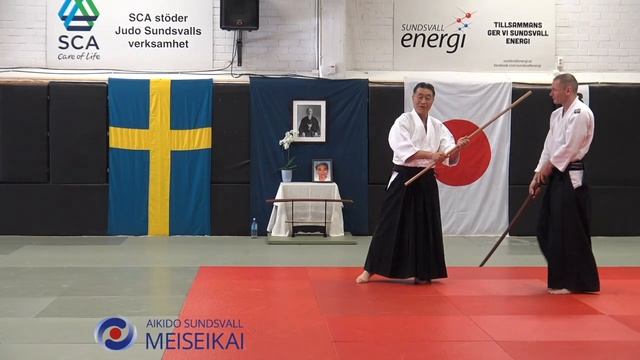 12 Aikido Jo Tai Ken Ai Hanmi Nikyo, Shishiya Sensei Sundsvall 2017