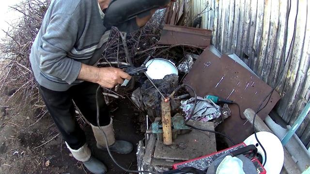 Ремонт соединение  глушителя Шанс Ланус под хомут тем что есть