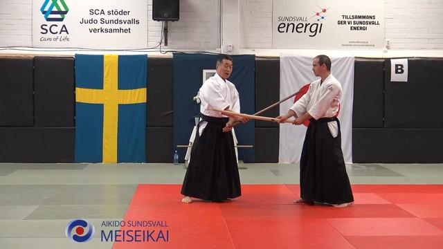16 Aikido Ken Tai Ken Ai Hanmi Nikyo, Shishiya Sensei Sundsvall 2017