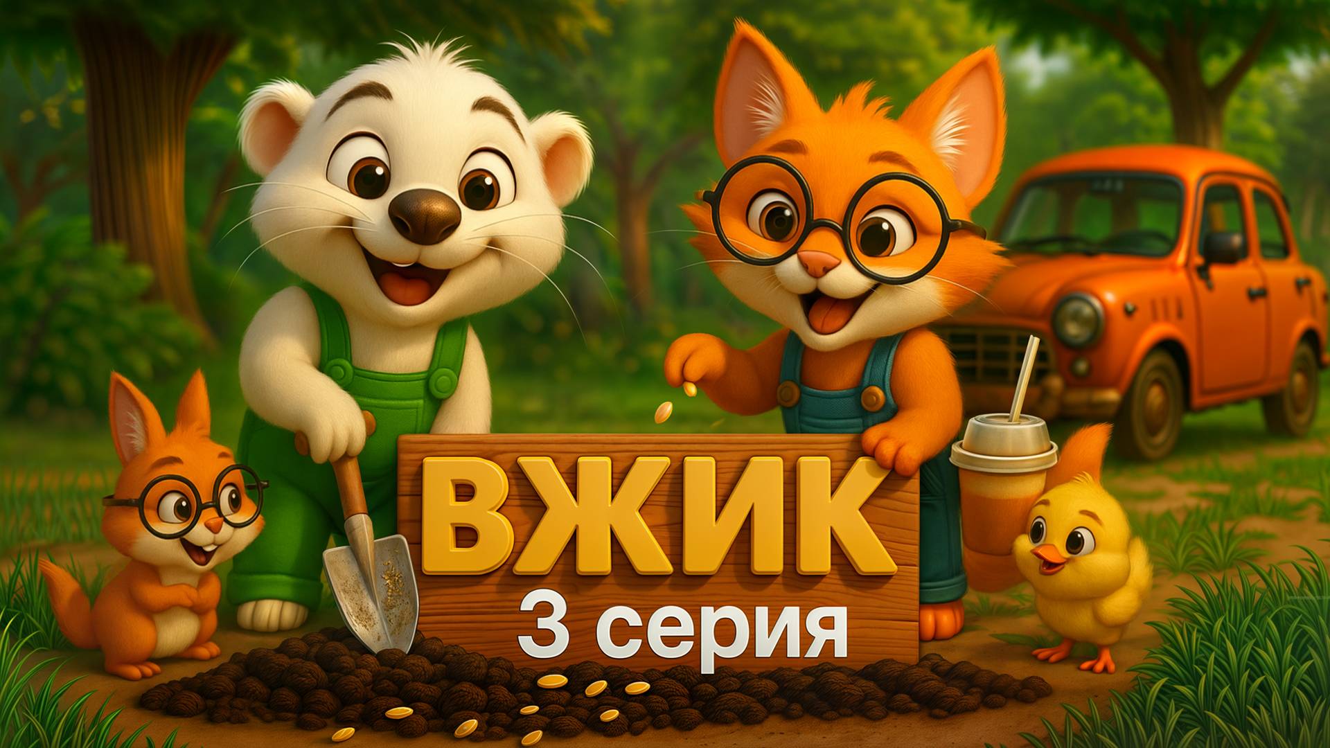 ВЖИК — 3 СЕРИЯ: "Город, семена и приключения на четырёх лапах"