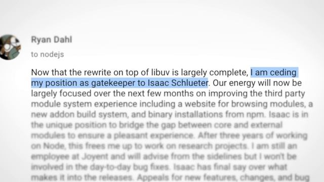 Node.js: Документальный фильм | История создания