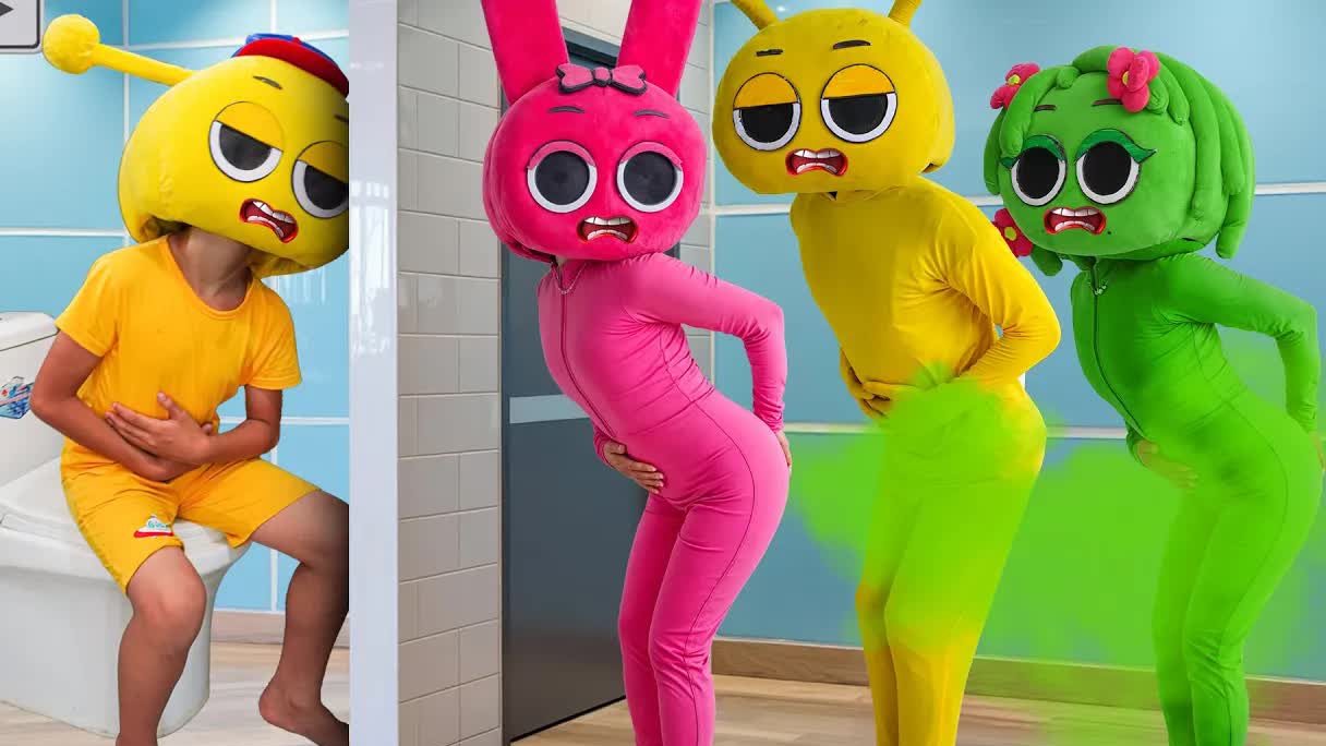 Малыш Саймон!!! срочно нужен туалет! 🚽 / Невероятная коробка Спрунки в реальной жизни