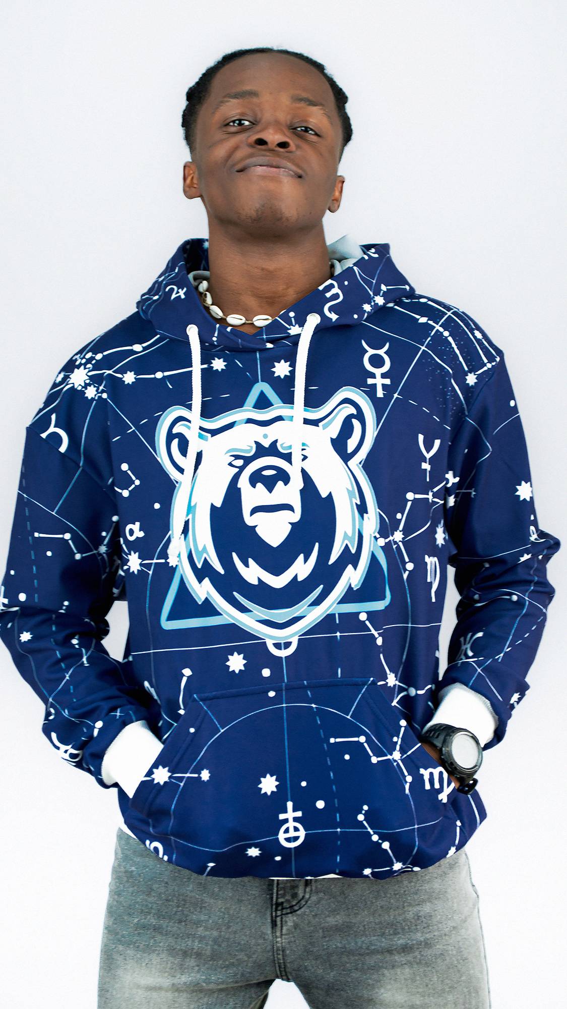 Худи ЗВЕЗДНЫЙ МЕДВЕДЬ (синее)