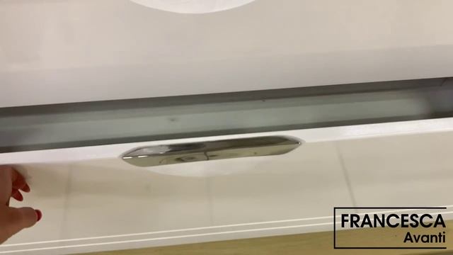 Тумба с раковиной Francesca Доминго 105 (2 ящика) белый (ум. Элеганс 105)