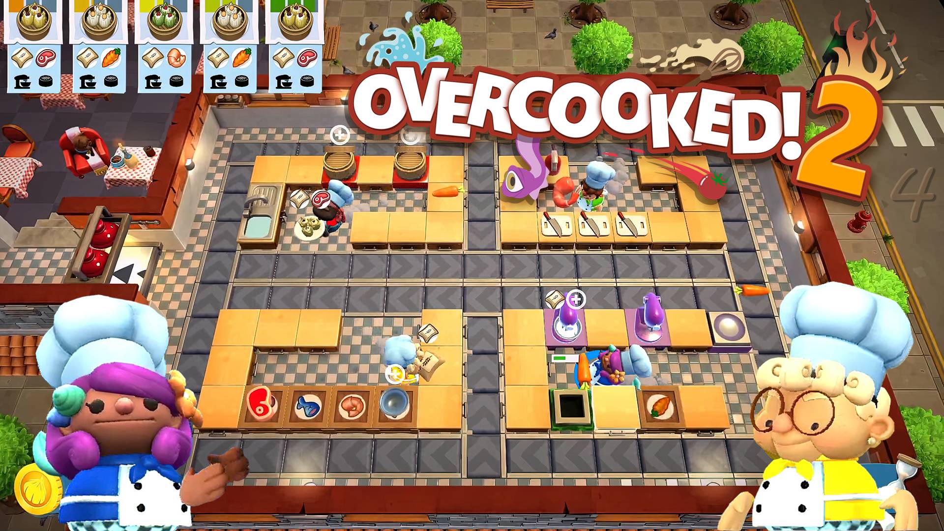 Сумасшедший кухонный конвейер – Overcooked 2 #4