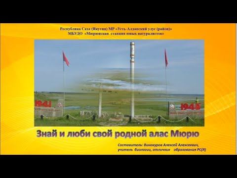 Знай и люби свой родной алас Мюрю.