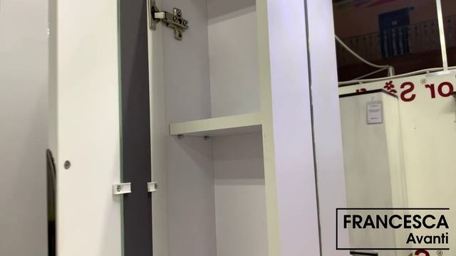 Зеркало-шкаф Francesca Инфинити 100 2С белый 2 шкафа