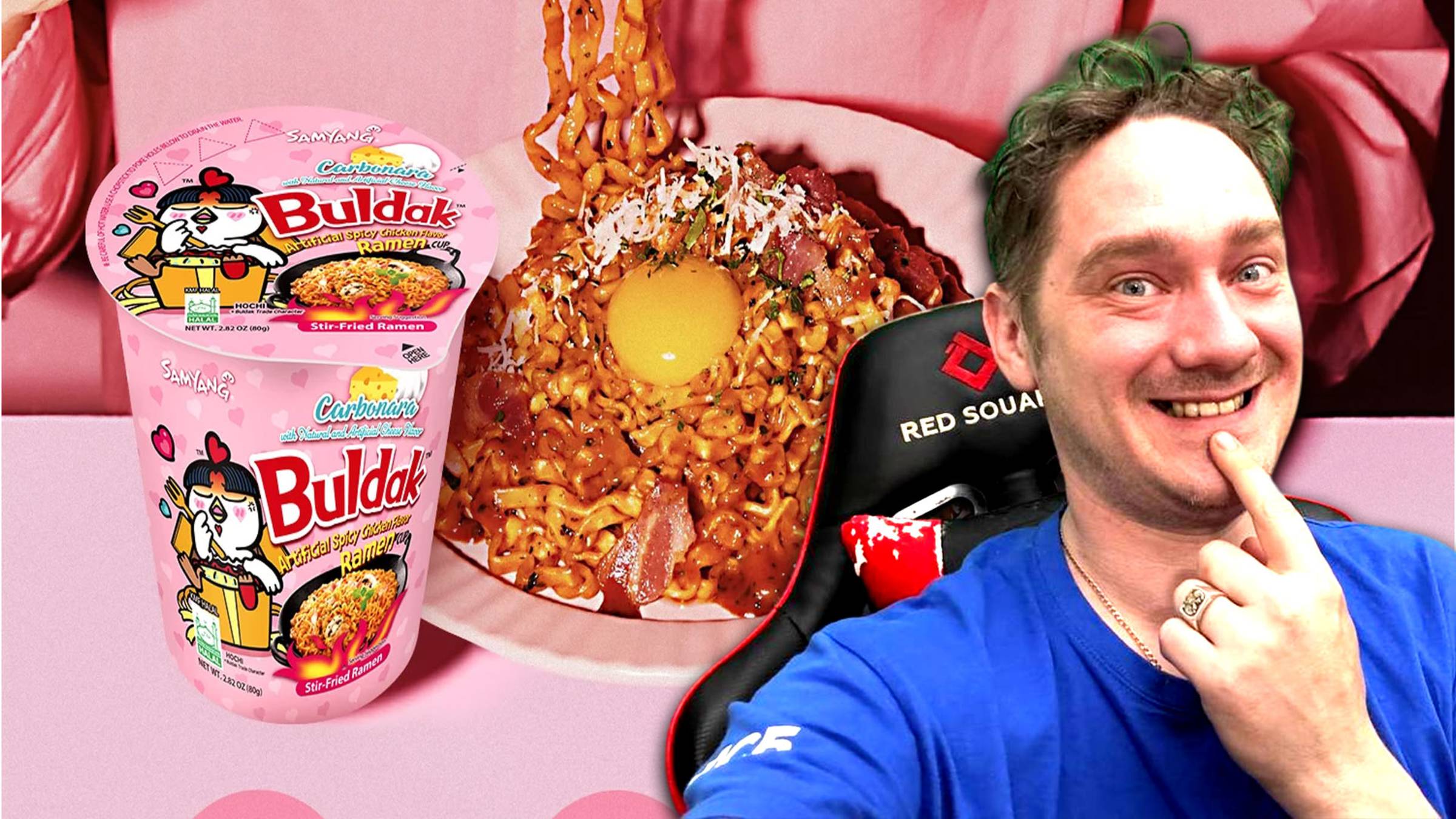 Бич для девочек? Корейская лапша Розовый Buldak с Нифёдычем