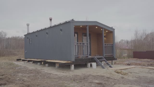 Практичная баня 30м² из 2 модулей