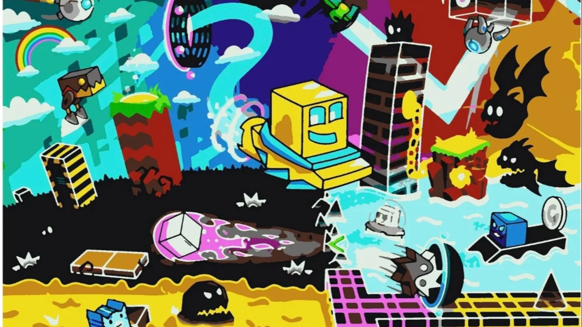 Я прошёл 2000 уровней в одном платформере в геометри деш