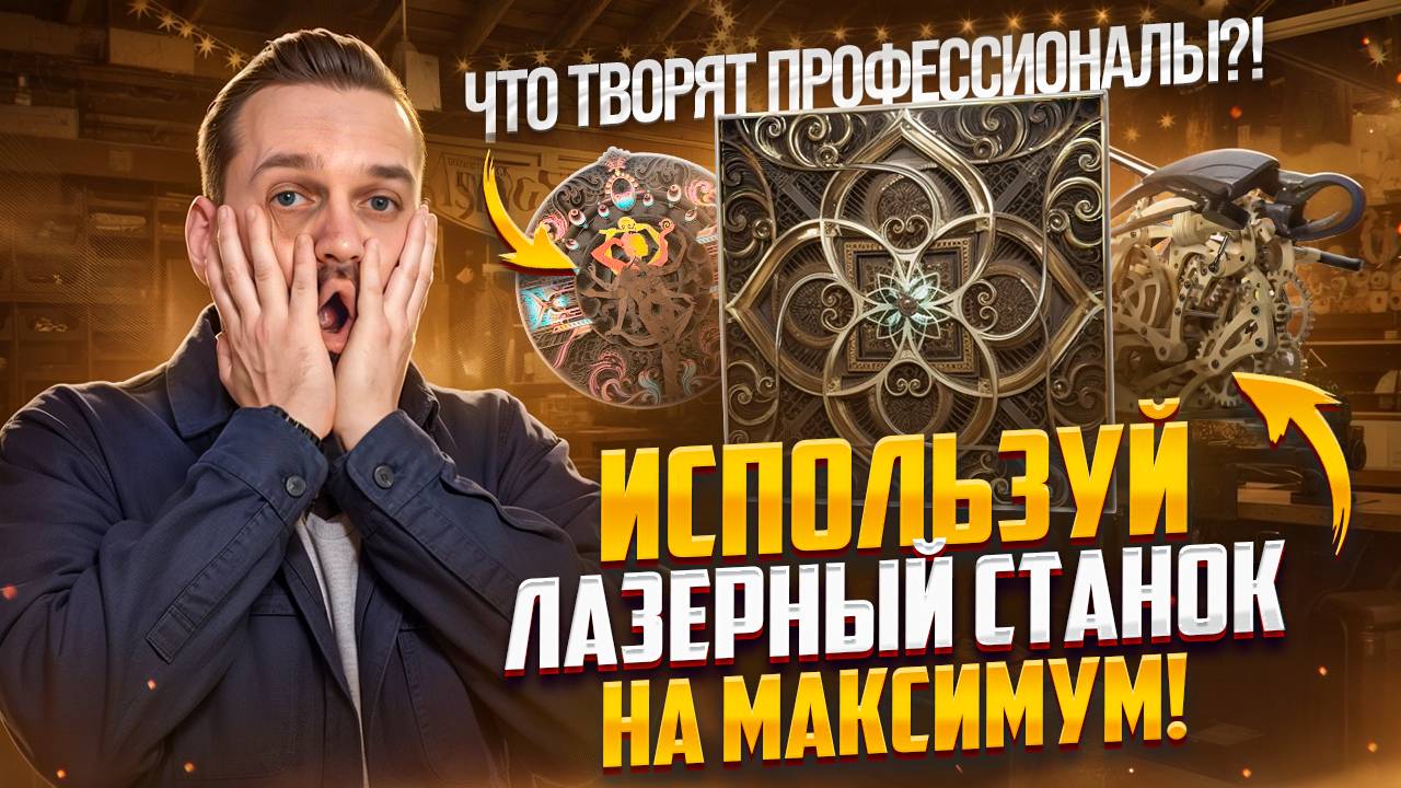 ТОП-5 самых НЕВЕРОЯТНЫХ изделий из ФАНЕРЫ! Настоящее ИСКУССТВО на ЛАЗЕРНОМ станке!