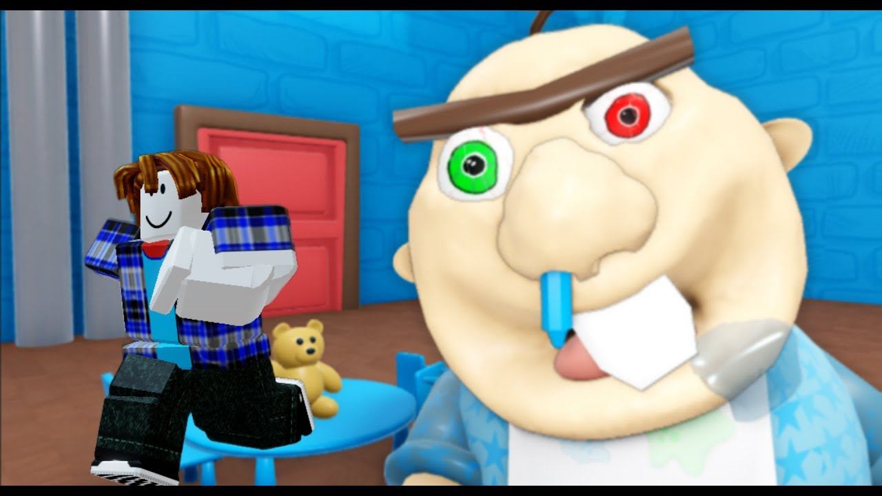 Побег от карапуза. Роблокс.