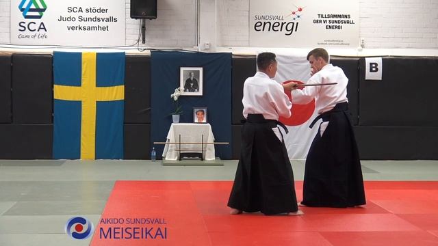 14 Aikido Ken No Tebiki Ai Hanmi Nikyo, Shishiya Sensei Sundsvall 2017