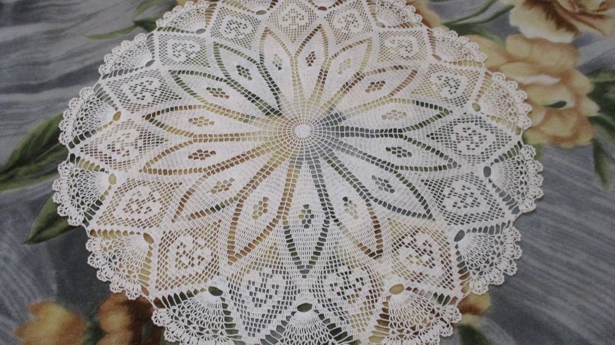 МИНИ - СКАТЕРТЬ НА КРУГЛЫЙ СТОЛ. ЧАСТЬ 5