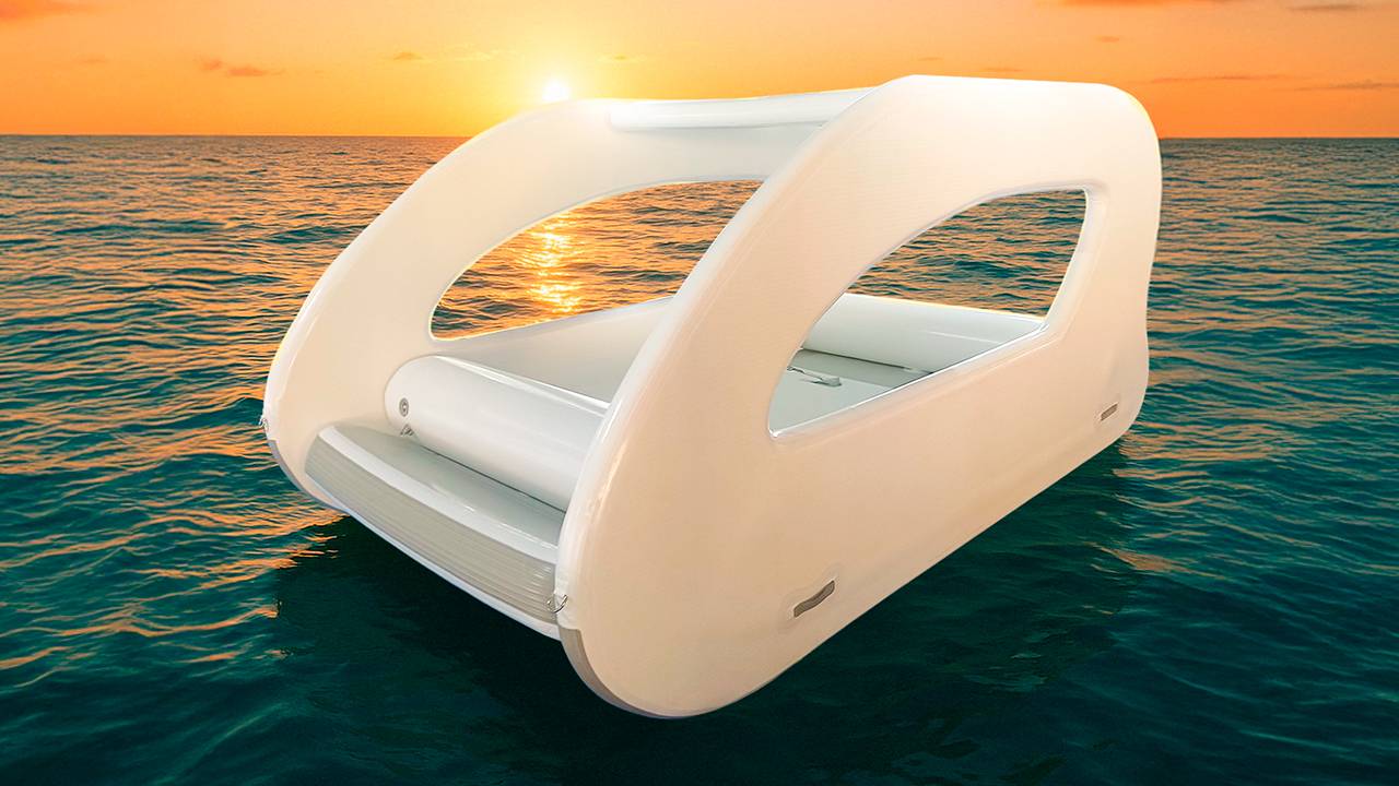 Надувной эко-катер, электро-лодка BatutMaster WaterRelax, дальность до 185 км