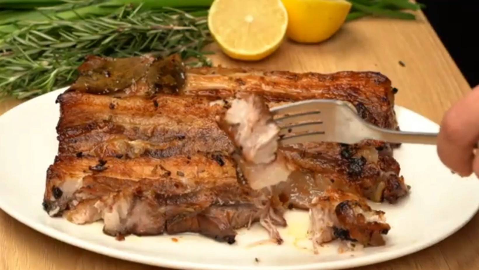 Запеченная свинина | Свиная брюшина | Свинина в духовке