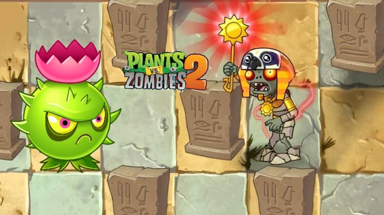 Зомби воруют солнца, а так же купил новое растение ЧЕРТОПОЛОХ!