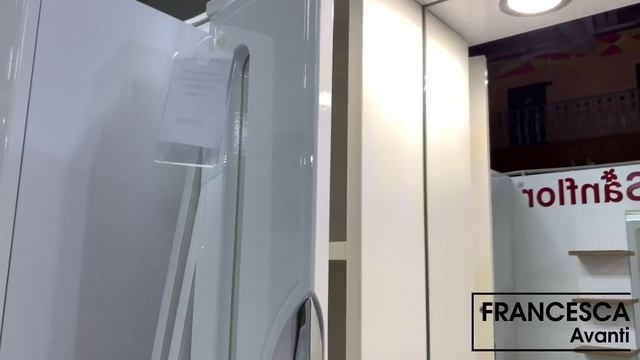 Зеркало-шкаф Francesca Инфинити 80 2С белый 2 шкафа