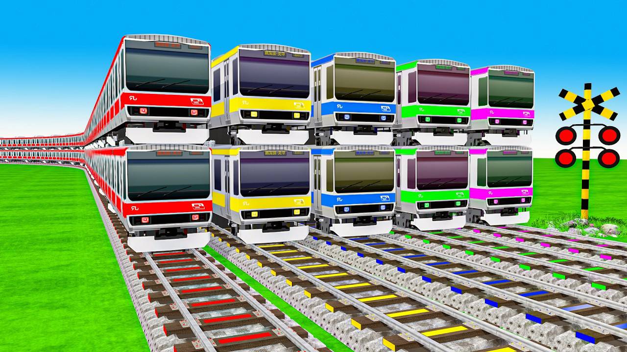 Мультики для детей про поезда. Залипательные мультики смотреть онлайн. Смешные Мультики для малышей.