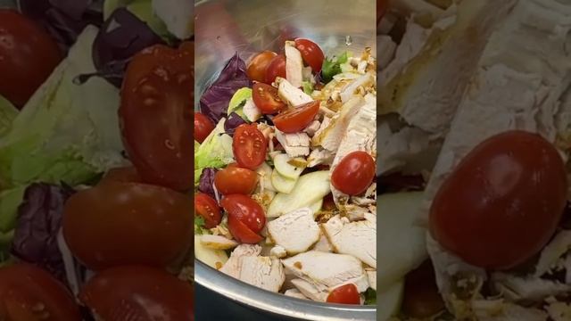 #салат с цыпленком #в соусе # сладкий Чили #вкусно #готовим
