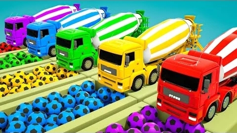 Малышка Акула + Песенка про Бинго -Бетономешалки и разноцветные футбольные мячи -Детские стишки