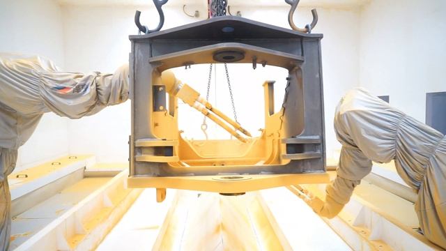 Порошковая покраска рамы роботами