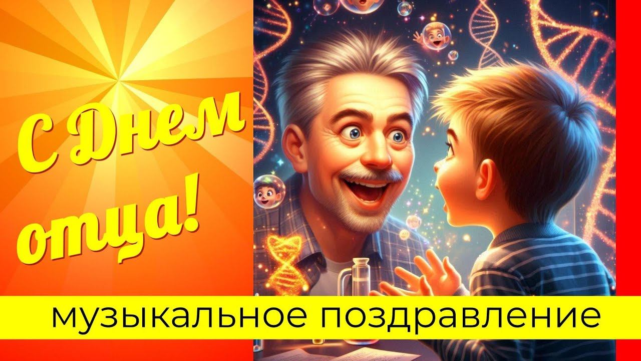 Музыкальное поздравление С ДНЕМ ОТЦА #открытка #песня #день_отца #день_рождения
