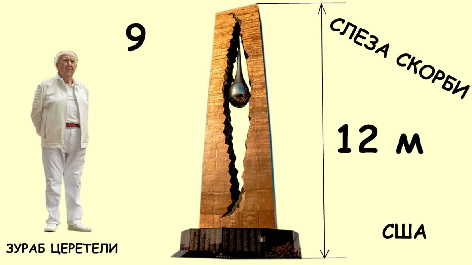 Какой монумент Зураба Церетели самый высокий