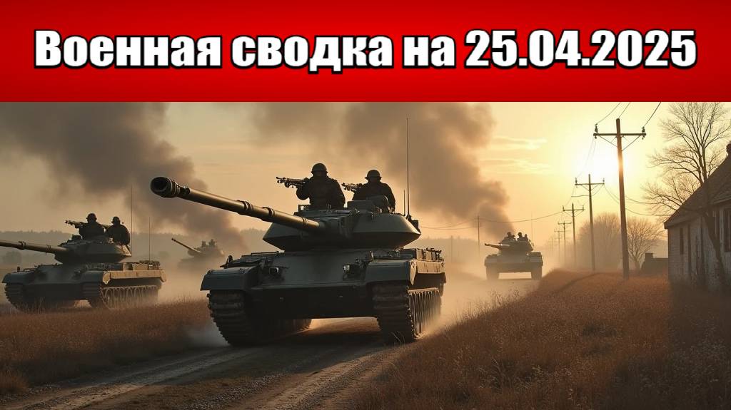 «ВС РФ пробиваются к Богатырю: авиация поддерживает ударами ФАБов!»: Военная сводка на 25.04.2025