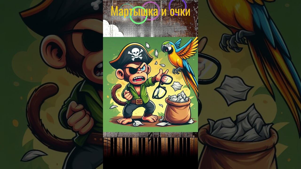 Мартышка и очки 🐒 Басня Крылова в стиле мини рок-опера #текст, #мораль