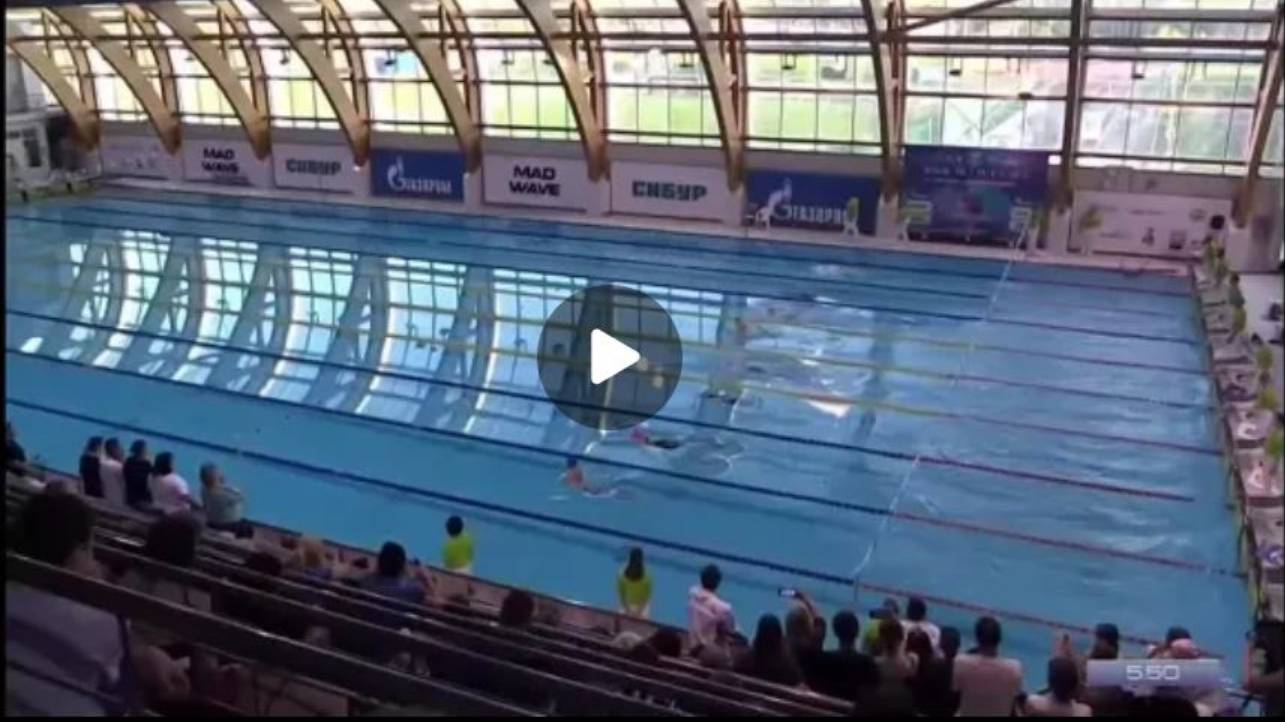 Финальный заплыв Майи Яковлевой на первенстве России по плаванию 2025  - 50 м  брасс 32,95 1 место