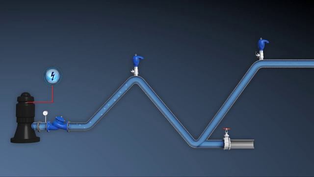 Опорожнение водовода без воздушных клапанов