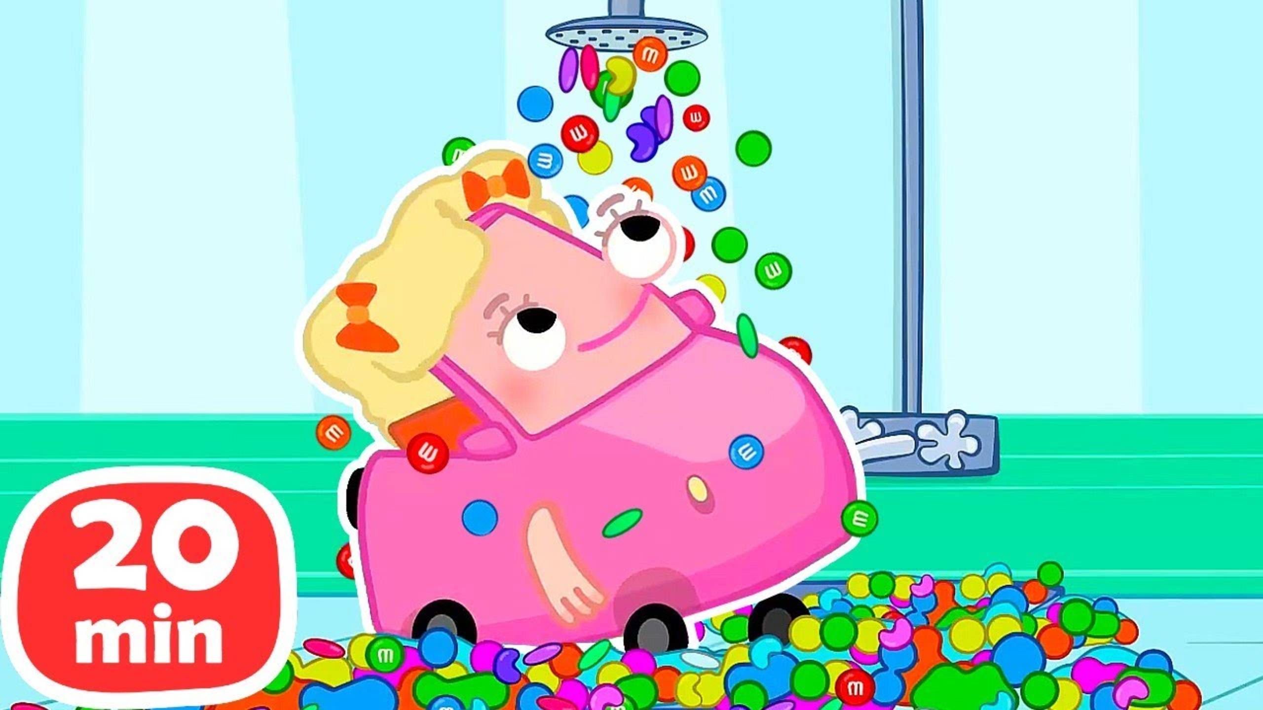 Автосемейка Вилзи - Слайм и игры для детей на улице. Весёлые мультики для малышей