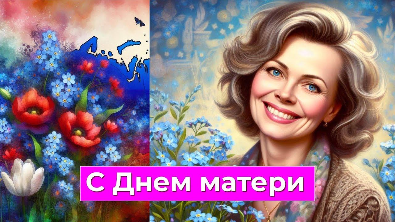 Поздравление 🌷С ДНЕМ МАТЕРИ #маме #открытка #ДеньМатери